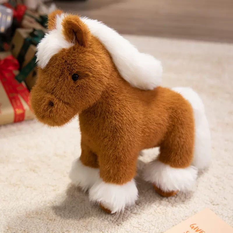 Horse Plush Toys - Soft Polyester Stuffed Animals-23cm – Kiwi Kids Gifts